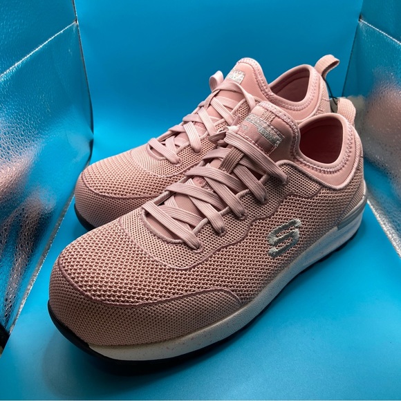 Skechers | Shoes | Skechers Womens Bulkin Balran 8033 Pink Steel Toe ...